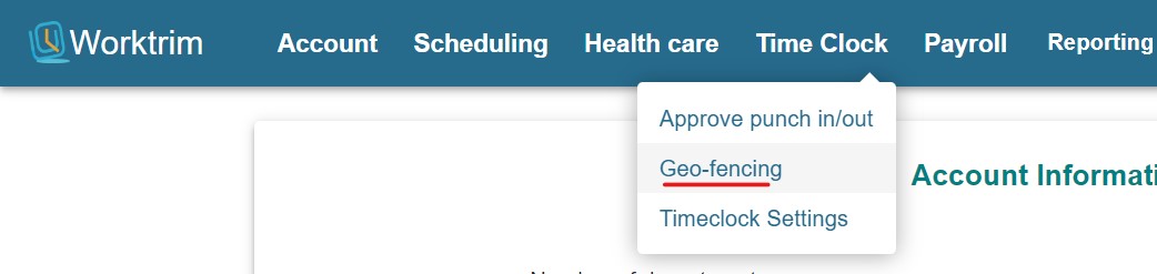 Setting Up The Geo Fencing On Account Worktrim