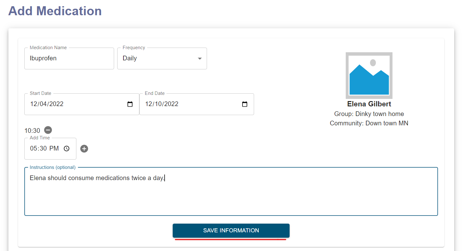 How to setup Resident’s medications. – Worktrim